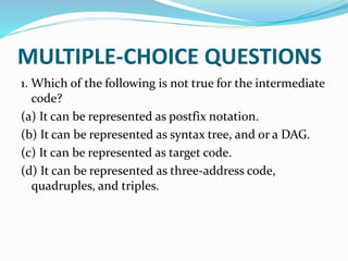 Intermediate code generator | PPTX