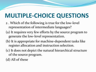 Intermediate code generator | PPTX