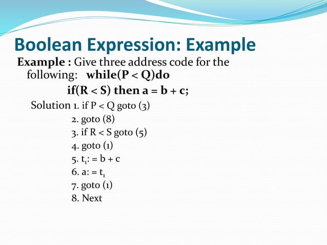 Syntax-Directed Translation into Three Address Code | PPTX | Programming Languages | Computing