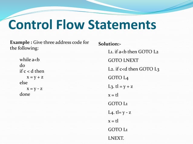 Syntax-Directed Translation into Three Address Code | PPTX | Programming Languages | Computing