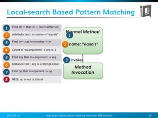 Local search-based pattern matching features in EMF-IncQuery | PDF