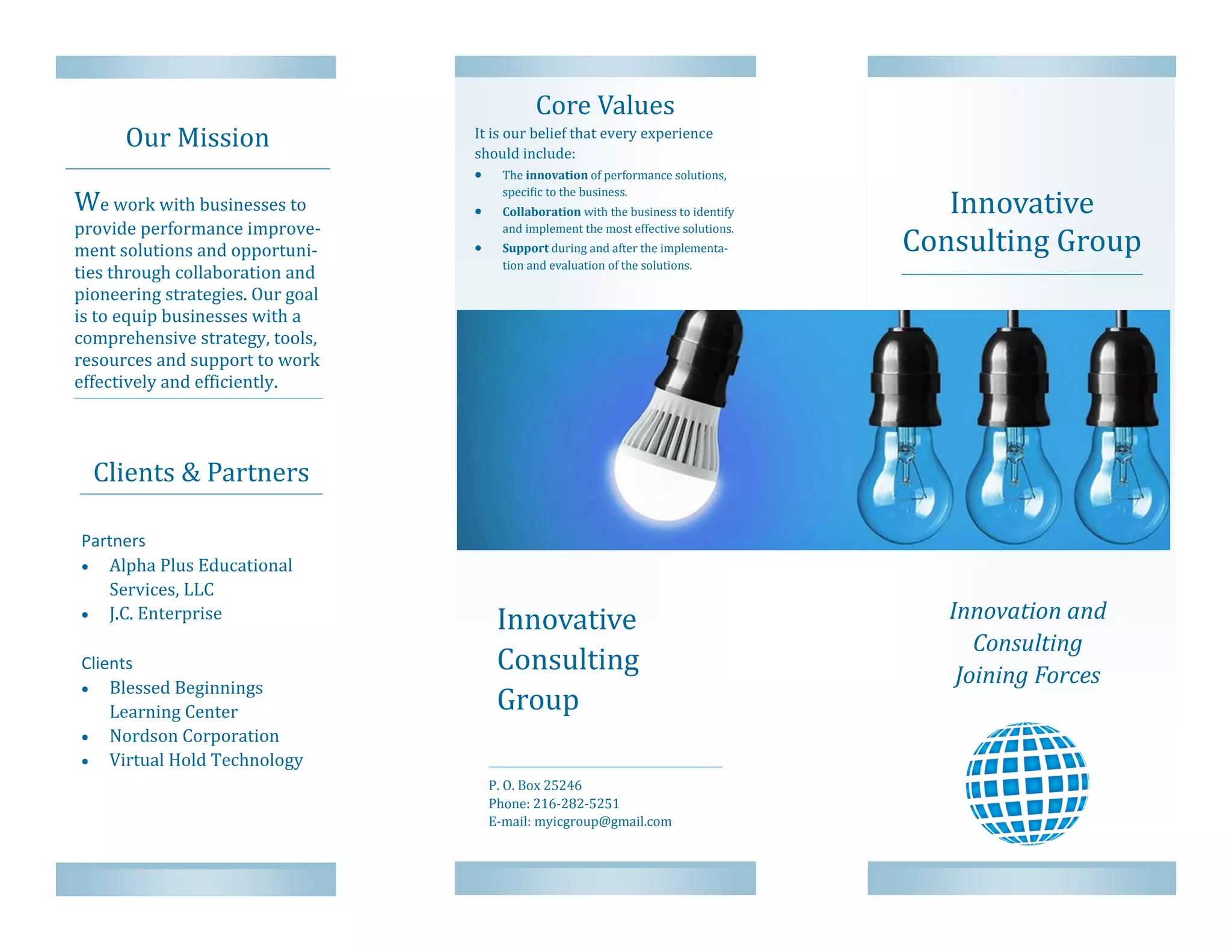 ICG trifold | PPT