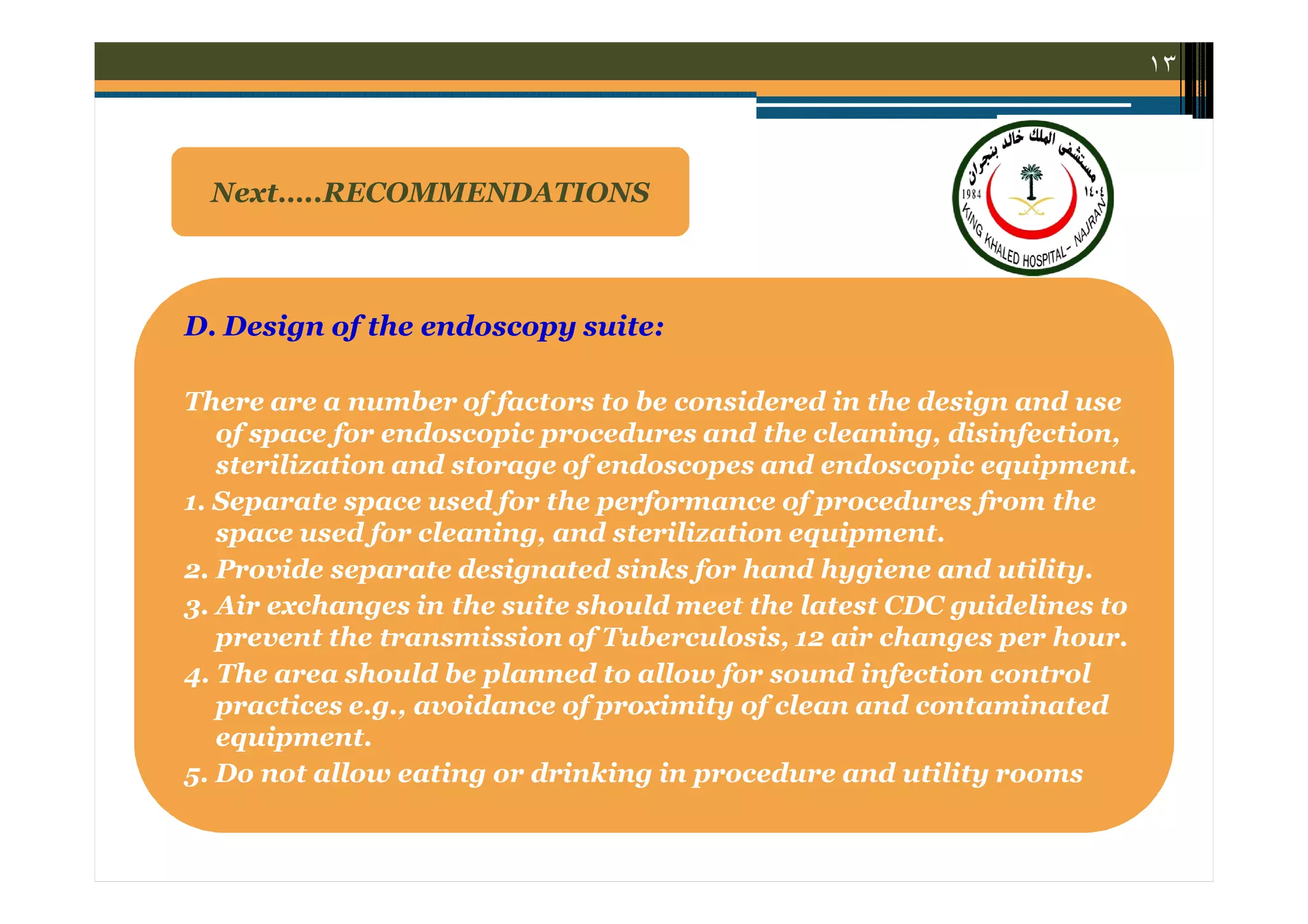 Infection Control Guidelines for Endoscopy Unit [compatibility mode] | PDF