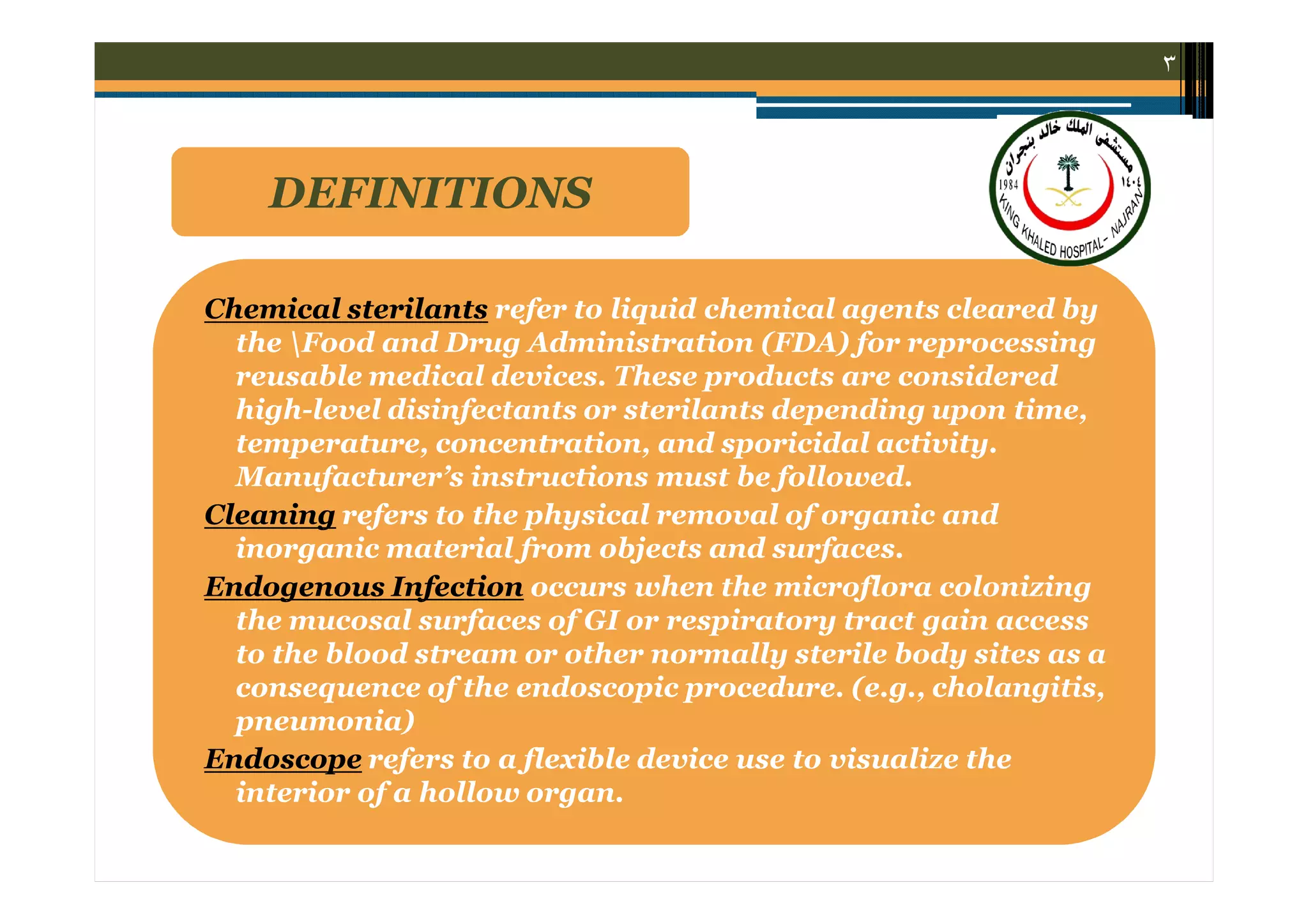 Infection Control Guidelines for Endoscopy Unit [compatibility mode] | PDF