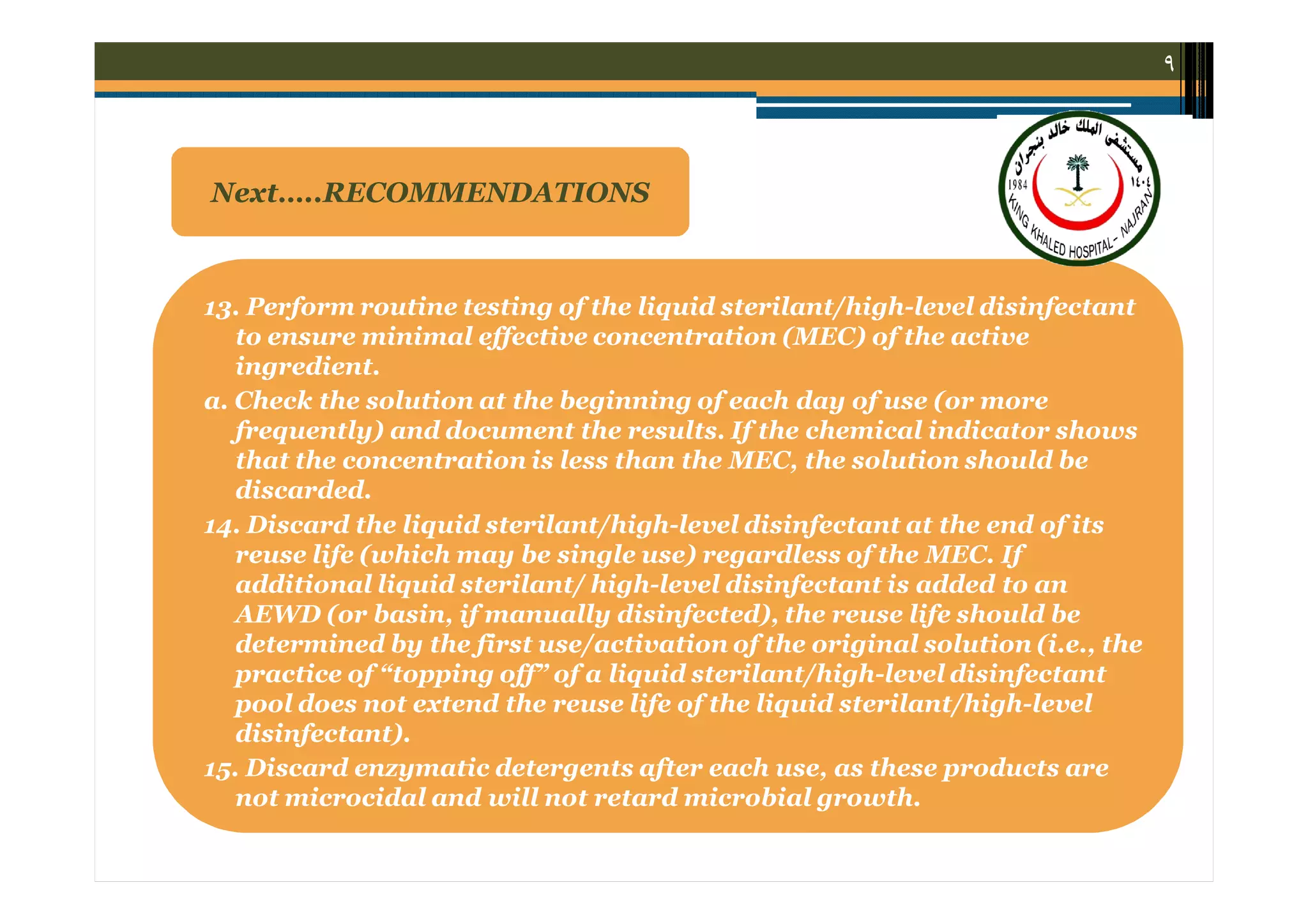 Infection Control Guidelines for Endoscopy Unit [compatibility mode] | PDF