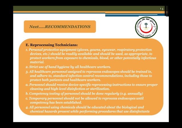 Infection Control Guidelines for Endoscopy Unit [compatibility mode ...