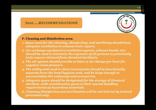 Infection Control Guidelines for Endoscopy Unit [compatibility mode ...