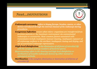 Infection Control Guidelines for Endoscopy Unit [compatibility mode] | PDF