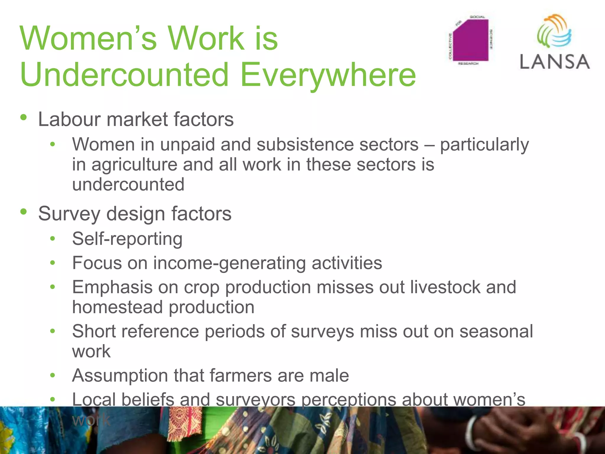 The Hidden Economic Backbone - Women in Agriculture | PPT