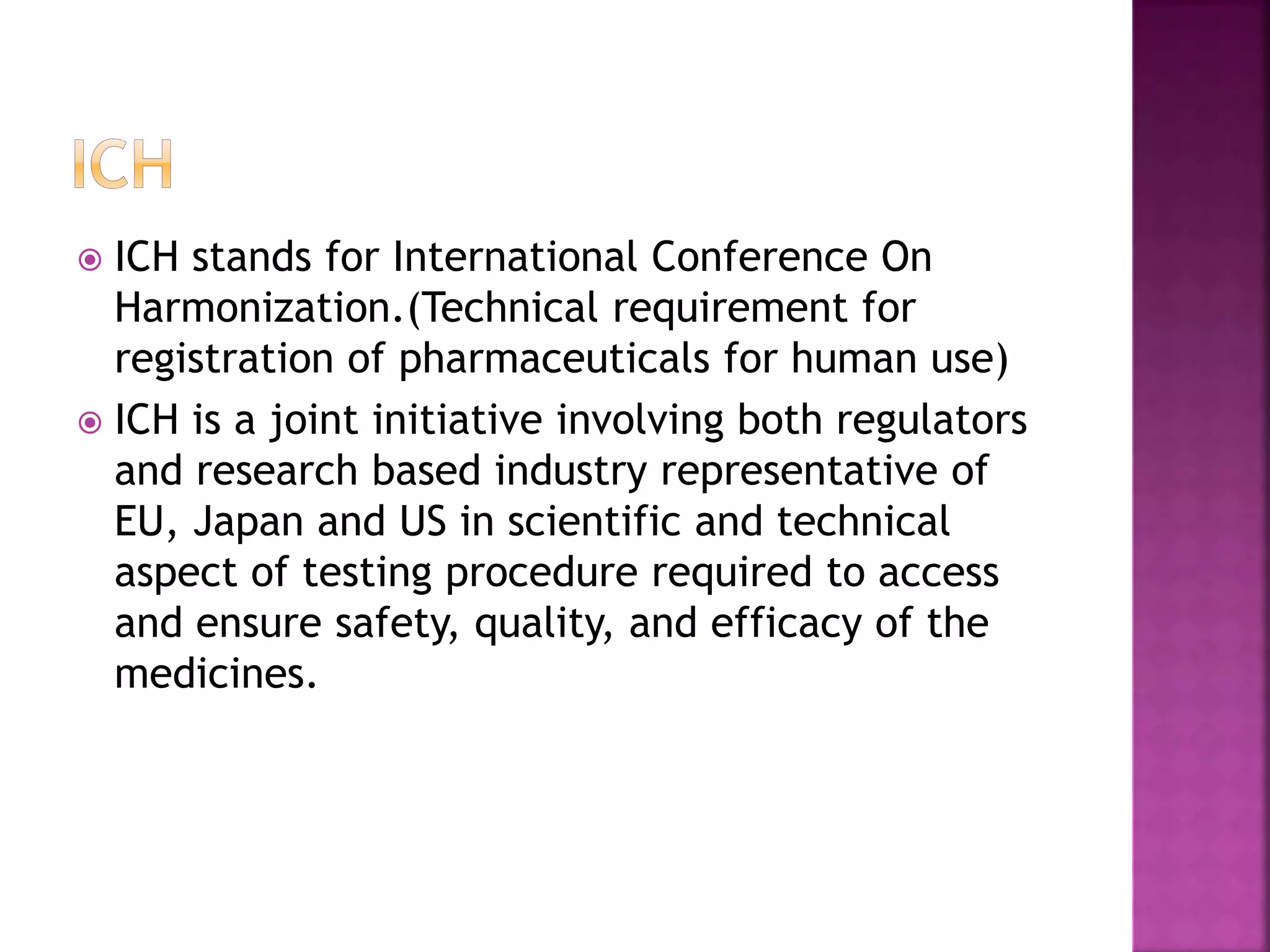 ICH guidelines | PPTX