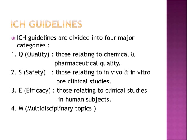ICH guidelines | PPT
