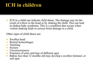 INTRA CRANIAL HEMATOMA.pptx | First Aid | Injuries
