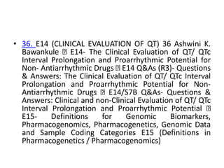 ICH guidelines in biopharmaceutics b.pharm | PDF