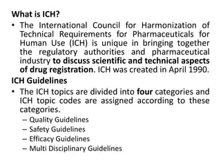 ICH guidelines in biopharmaceutics b.pharm | PDF