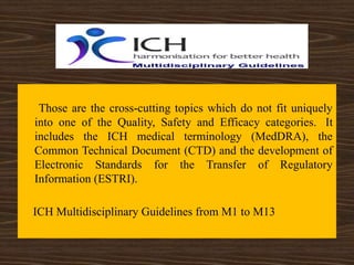 ICH GUIDELINES FOR PHARMACEUTICAL PRODUCTS | PPT