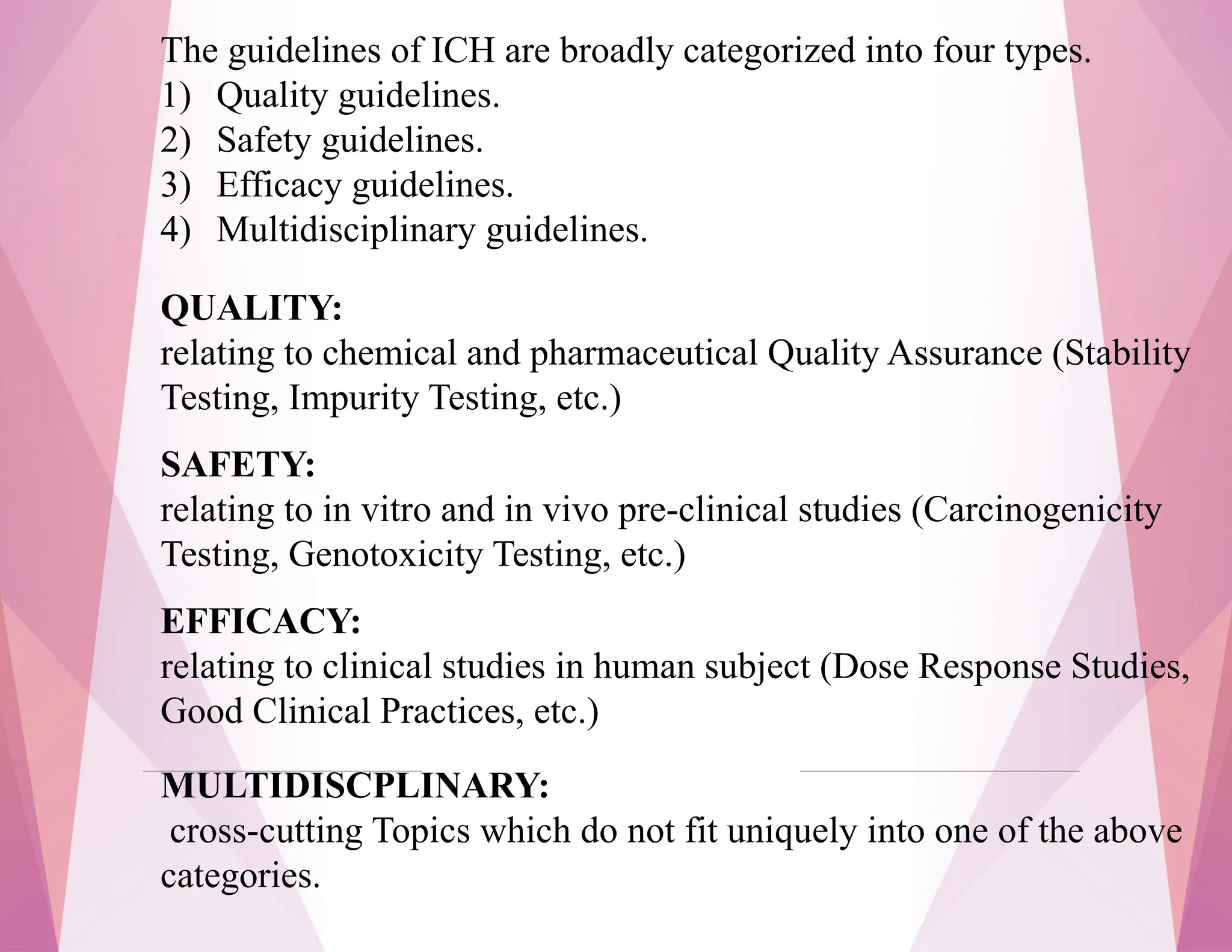 International Conference on Harmonisation guideline 6th sem B.pharm | PPTX