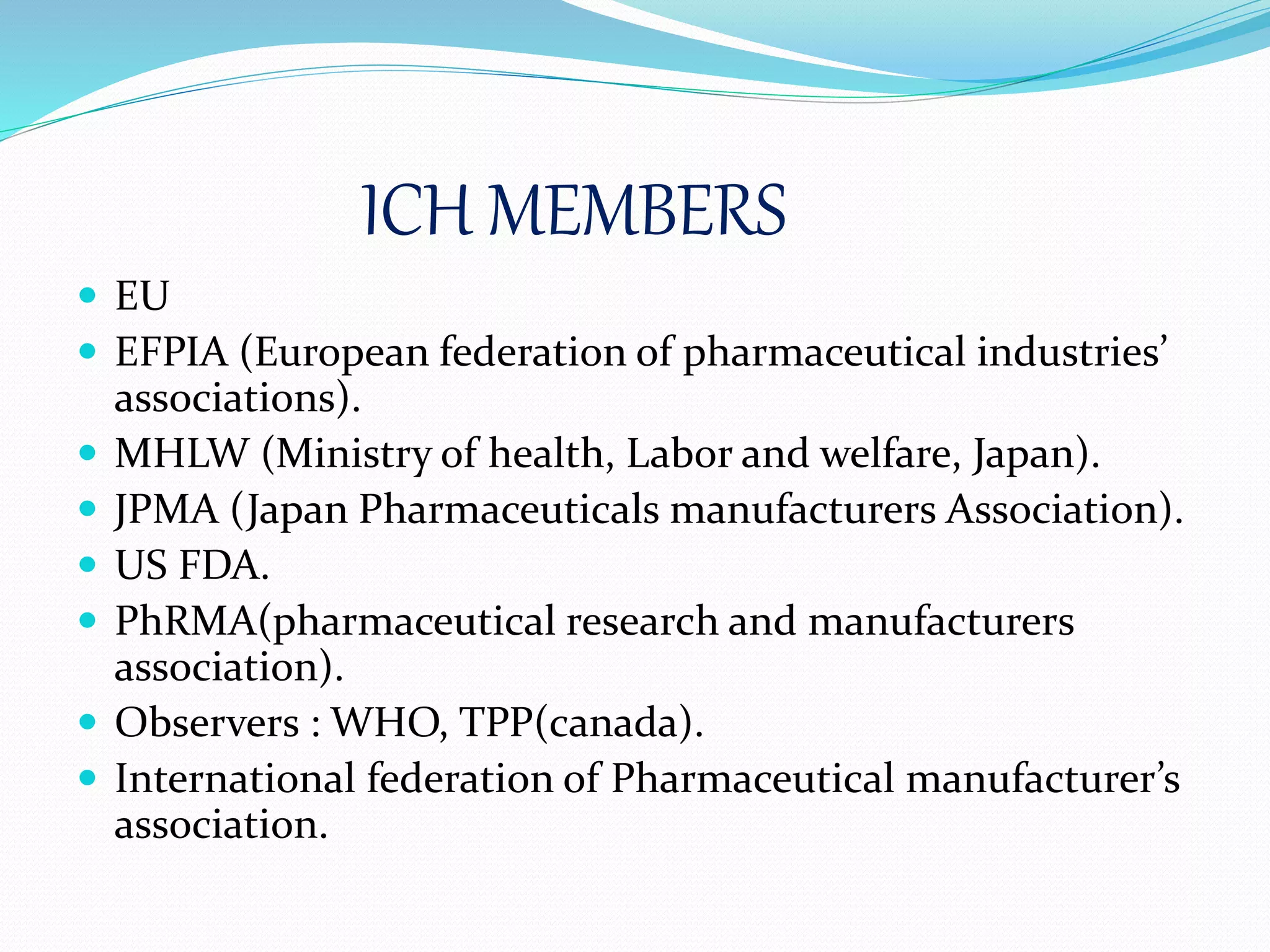 ICH AND ICH GUIDELINES | PPTX