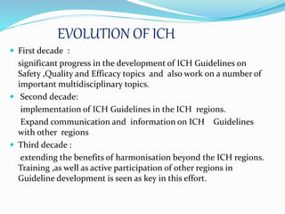 ICH AND ICH GUIDELINES | PPTX