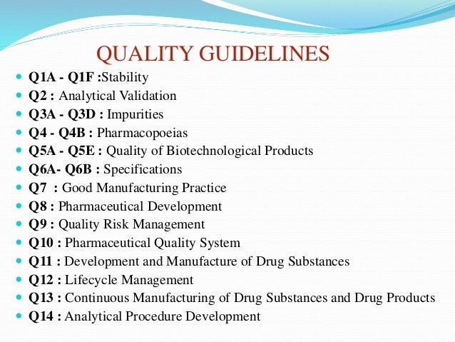 ICH AND ICH GUIDELINES