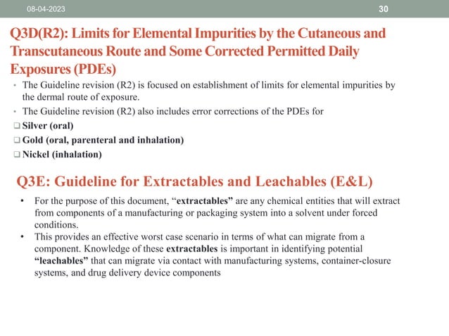 'ICH-Q Guidelines'.pptx | Pharmaceutical Industry | Industries
