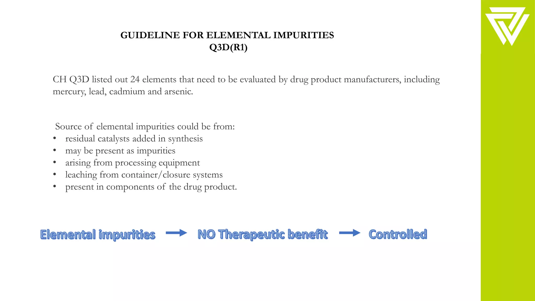 ICH- Q3 Impurity | PPTX