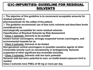 ICH [ Q ] Guidelines | PPTX