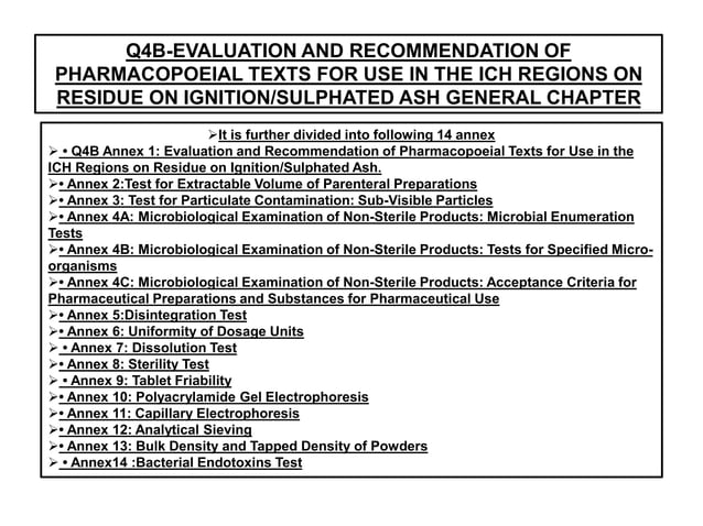 ICH [ Q ] Guidelines | PPTX