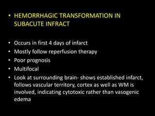INTRA CRANIAL HEMORRHAGE- AGING BLOOD ON MRI | PPTX
