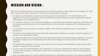ICH -International Council for Harmonization overview ,and guidelines ...