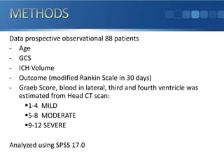ICH-Graeb Score | PPTX
