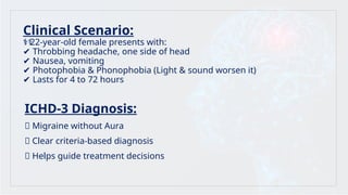 International classification of diseases (ICHD).pptx