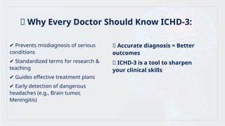 International classification of diseases (ICHD).pptx