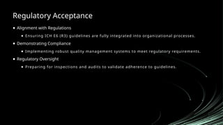 Brief Introduction to ICH E6 (R3) guidelines | PPTX