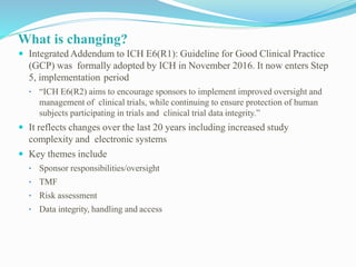 ICH E6 GCP revision | PPTX