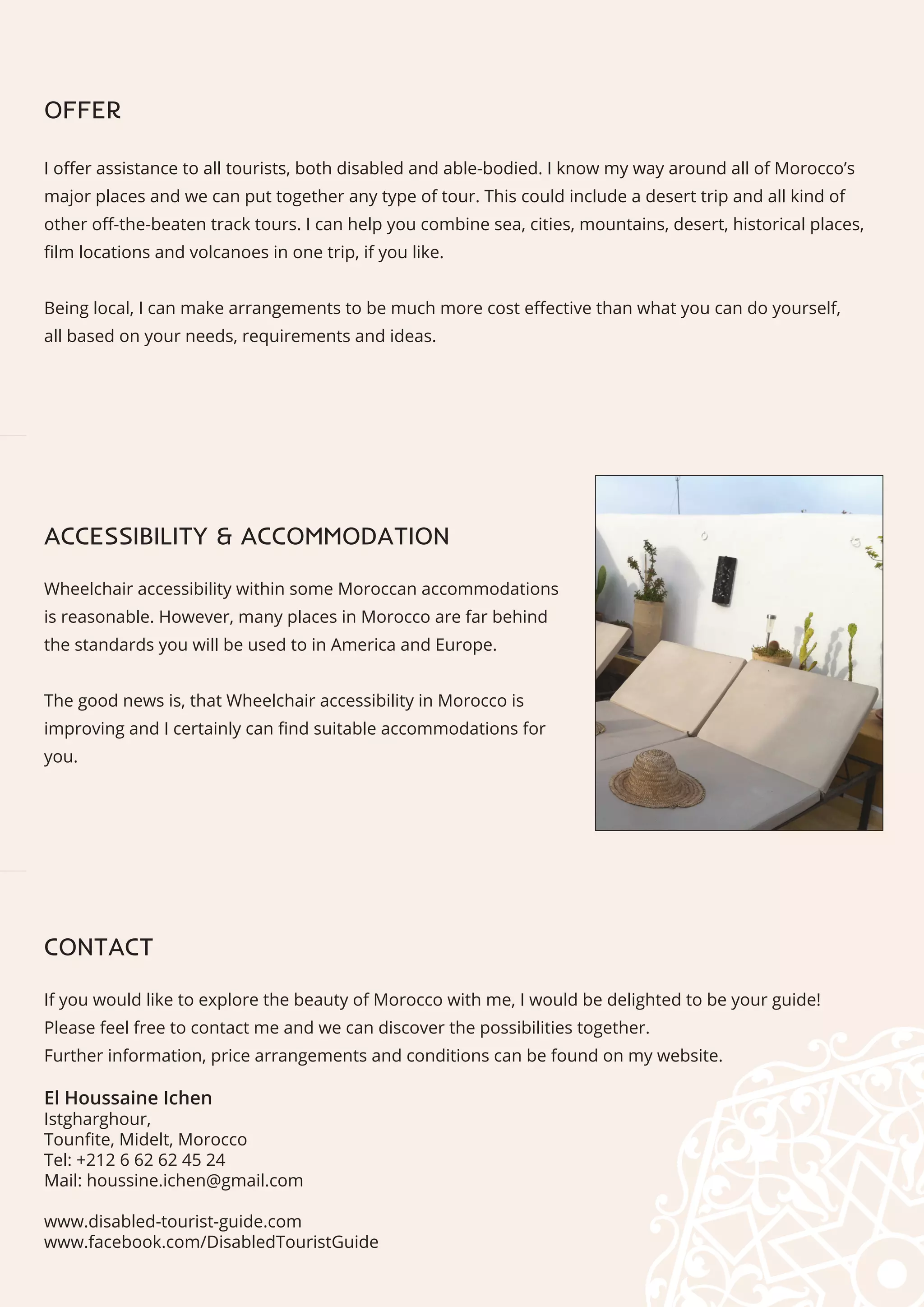 Disabled Tourist Guide - Morroco | PDF