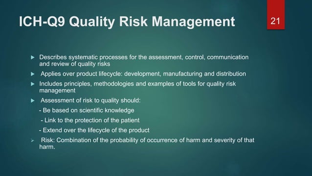 ICH QSEM Guidelines | PPTX | Pharmaceutical Industry | Industries