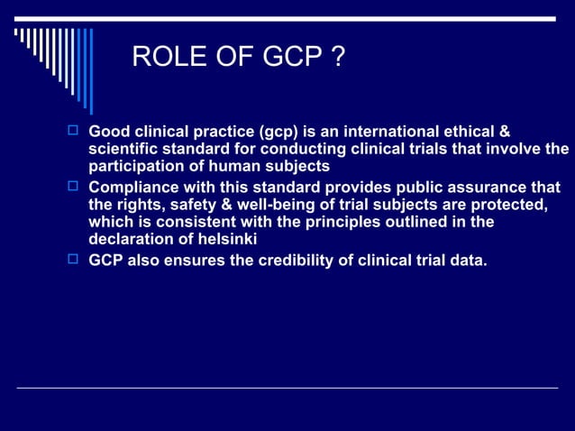 ICH GCP | PPT