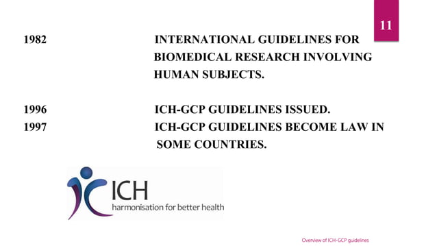 ICH-GCP Guidelines | PPTX
