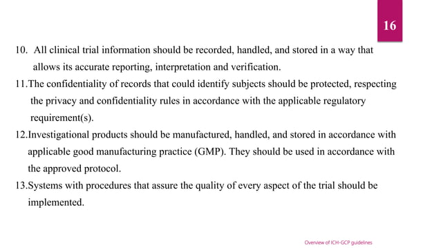 ICH-GCP Guidelines | PPTX