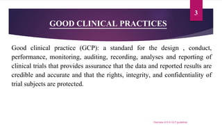 ICH-GCP Guidelines | PPTX