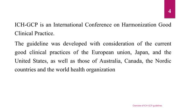 ICH-GCP Guidelines | PPTX