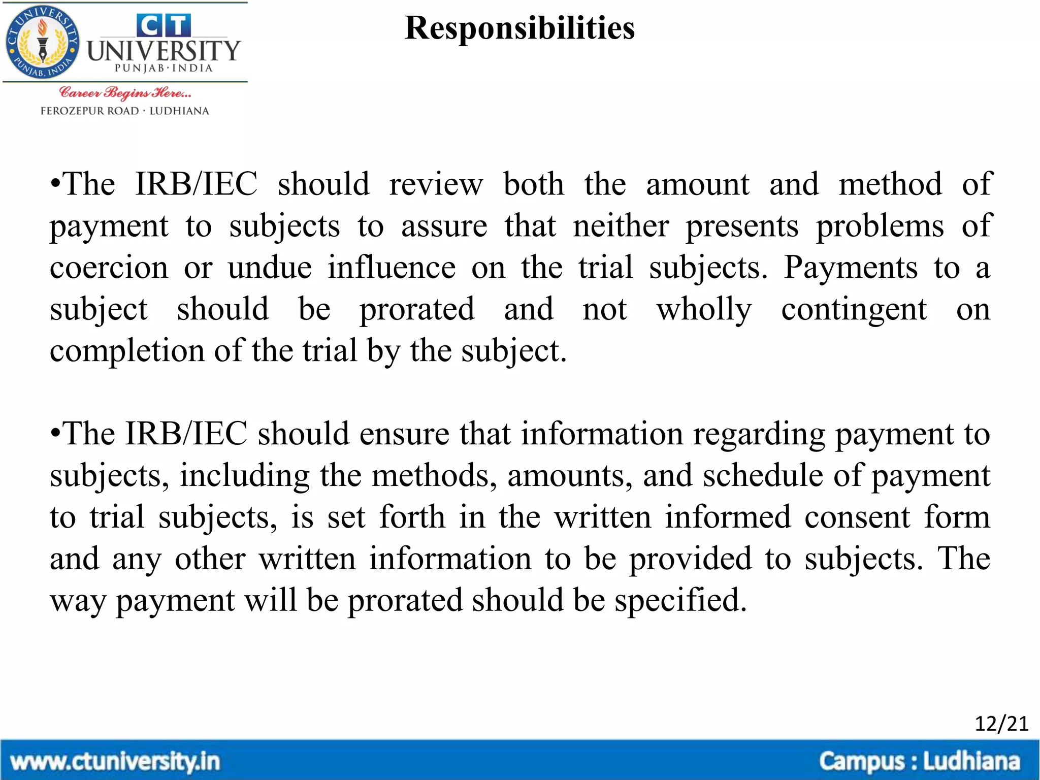 regulatory perspectives of clinical trails | PPTX