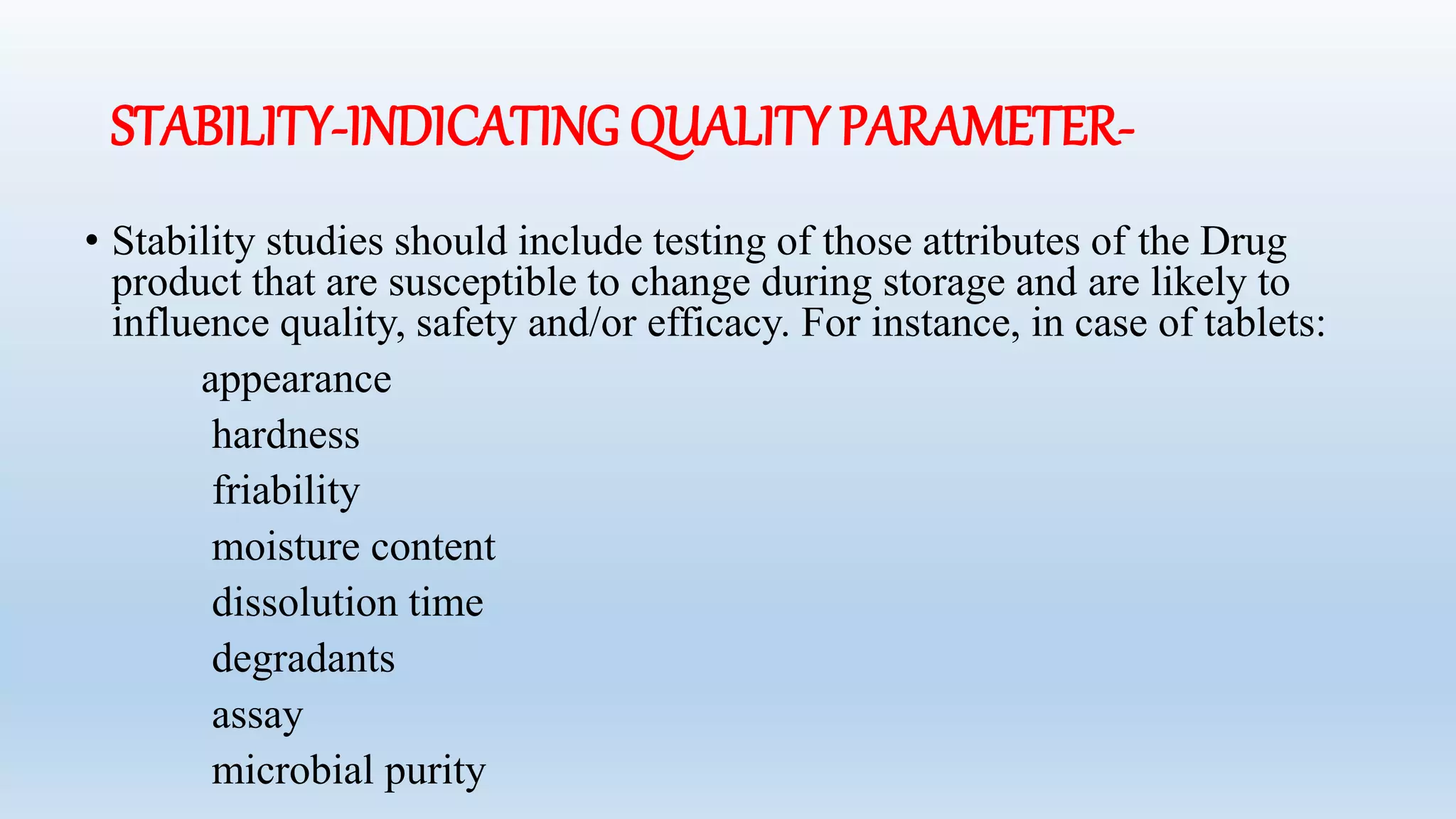 Ich guideline for stability testing | PPTX