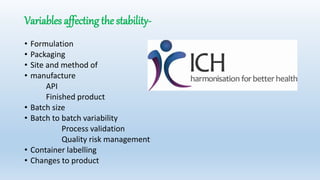 Ich guideline for stability testing | PPTX