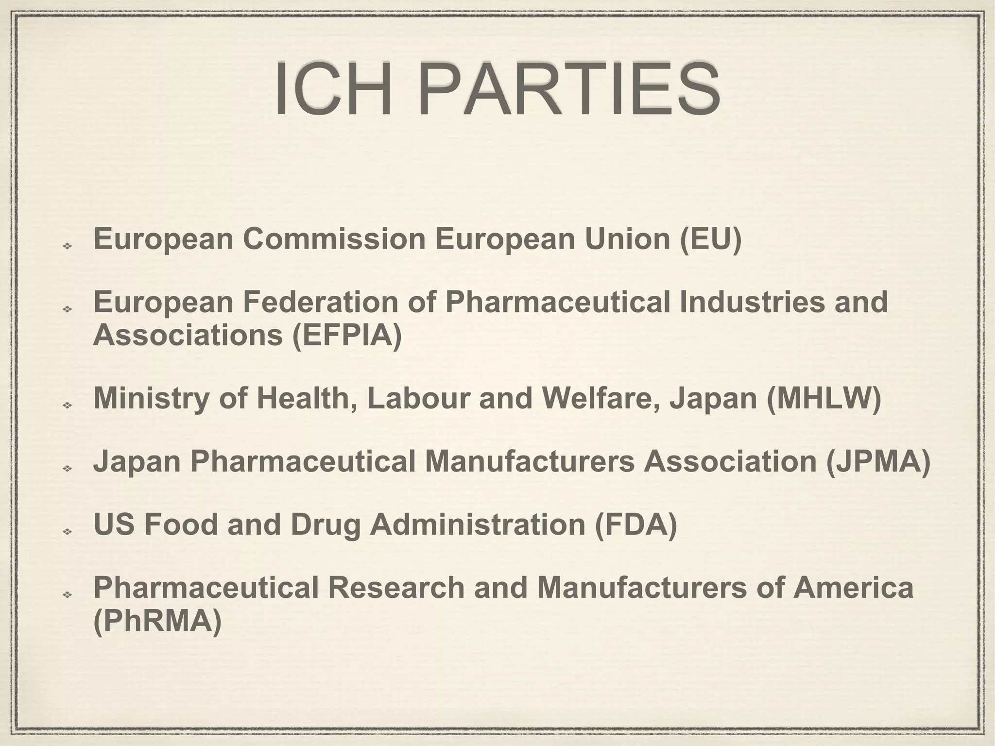 ICH Guidelines | PPT | Free Download