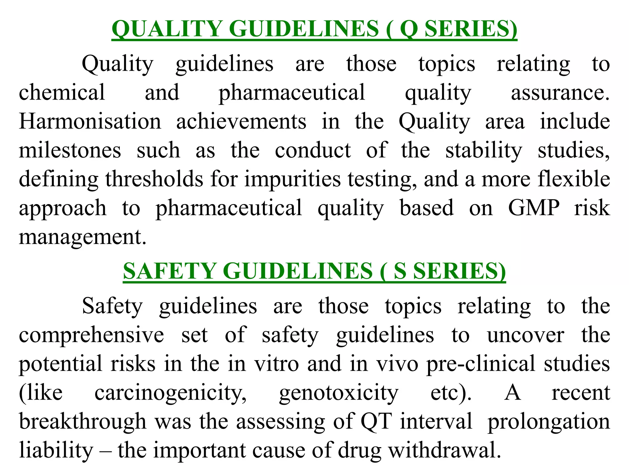 ICH Guidelines | PPTX