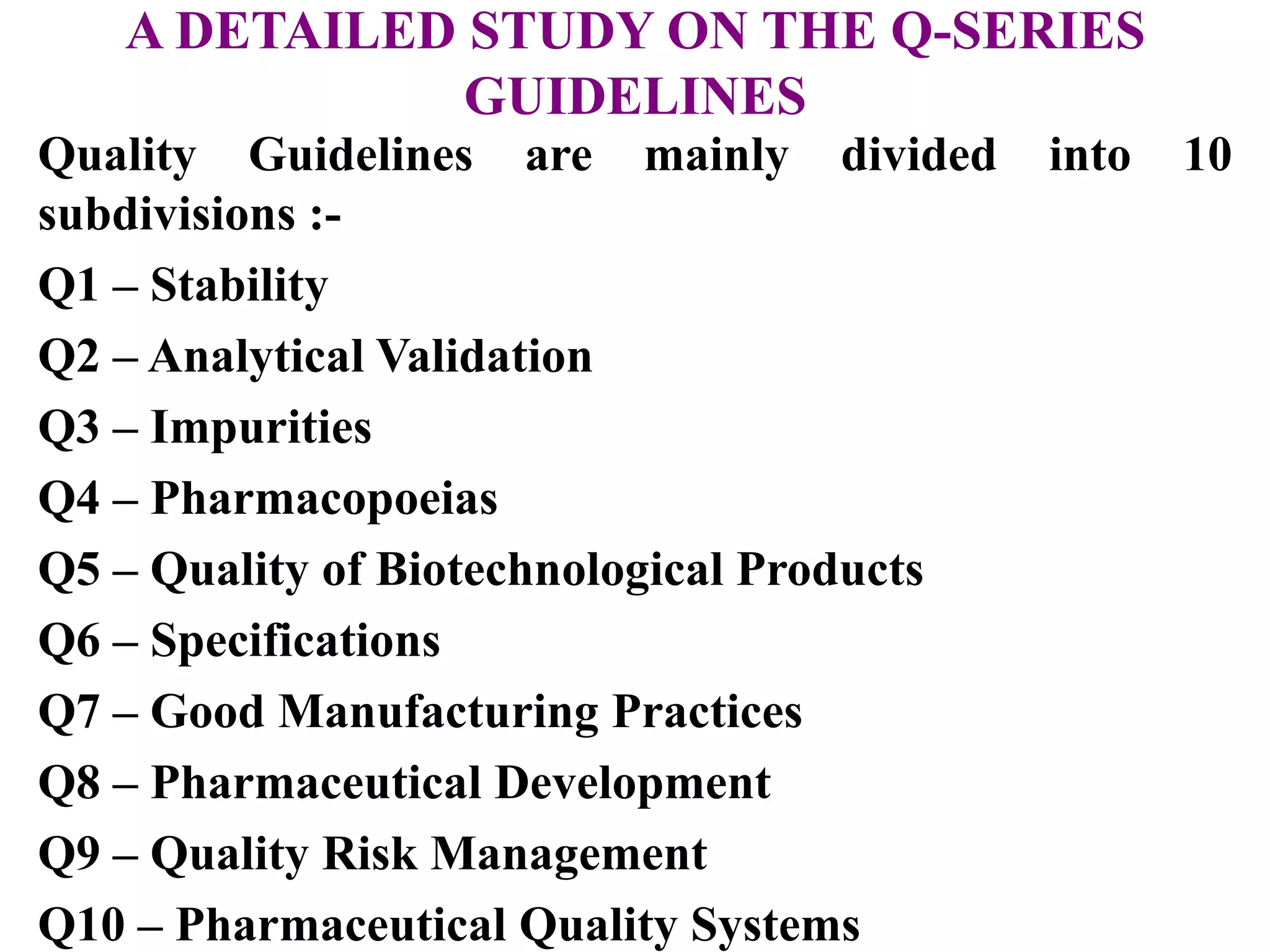 ICH Guidelines | PPTX