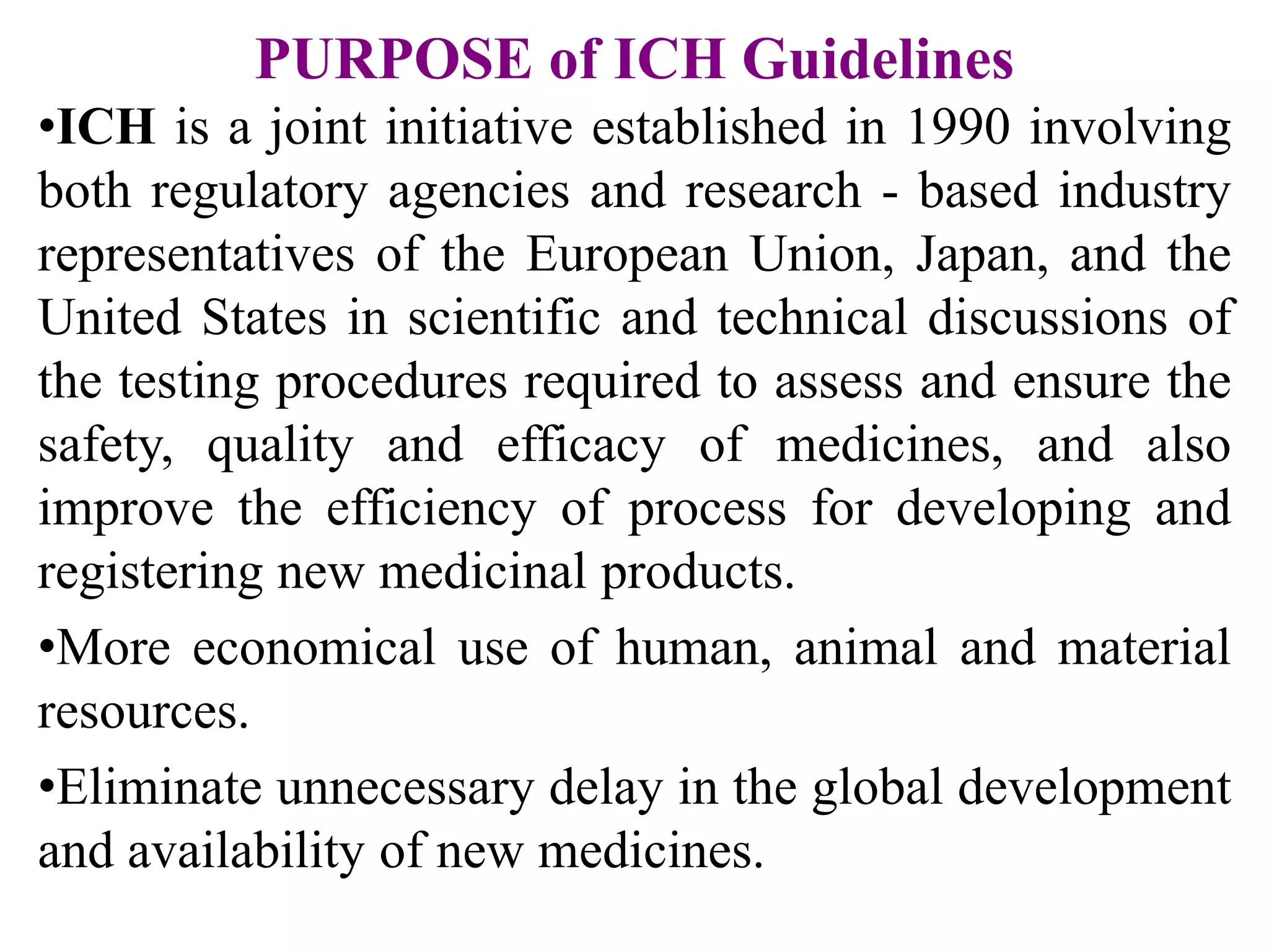 ICH Guidelines | PPTX