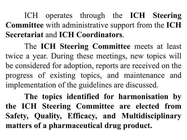 ICH Guidelines | PPTX