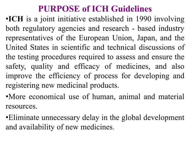 ICH Guidelines | PPTX